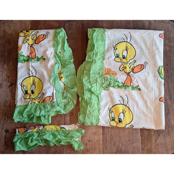 Warner Bros. | Bedding | 4pc Vtg Tweety Bird Sylvester The Cat Warner ...